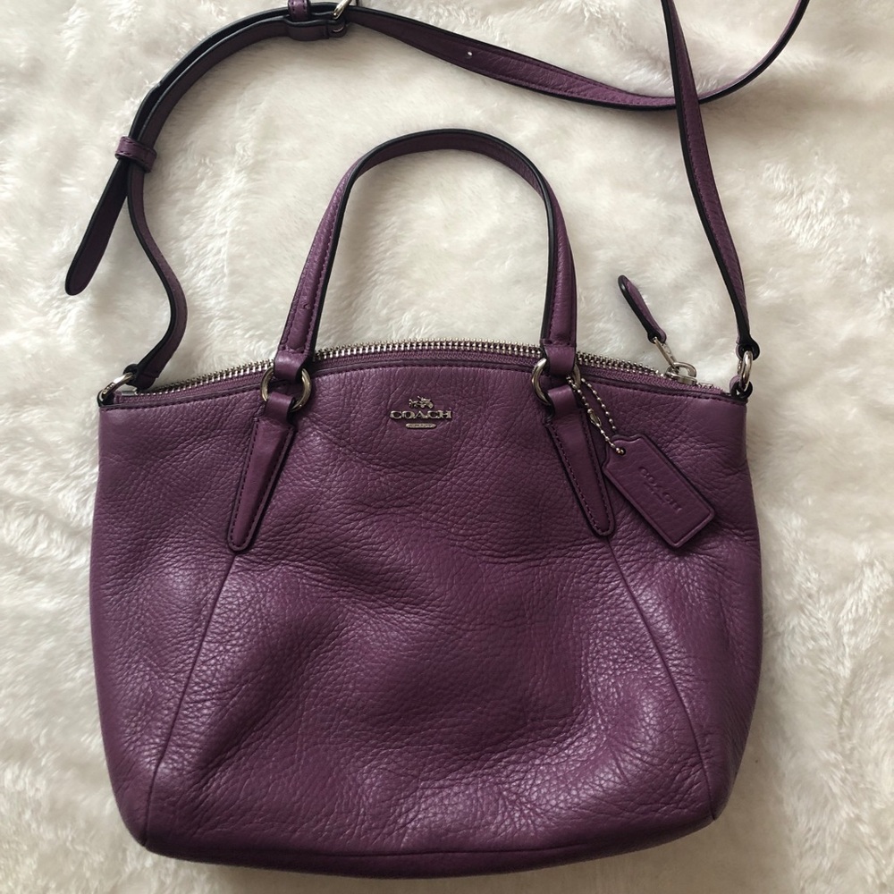 Authentic Coach Mini Kelsey Satchel - Gem